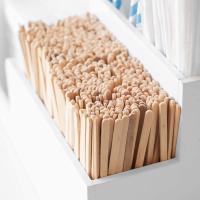 China 140mm Disposable Wooden Stirrer Coffee Bar Drink Stirrer For Bars Restaurants for sale