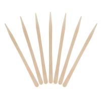 China Natural 3.5 Inch Disposable Royal Wooden Sandwich Pick Burger Sticker For Food Eating for sale