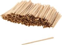 China Natural 3.5 Inch Disposable Royal Wooden Sandwich Pick Burger Sticker For Food Eating for sale