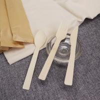 China 16cm Degradable Wooden Spoon Smooth Disposable Cutlery Set Family Party for sale