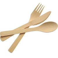 China 170mm Recyclable Disposable Biodegradable Bamboo Fork For Bar Hotel Kitchen for sale