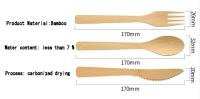China 170mm Recyclable Disposable Biodegradable Bamboo Fork For Bar Hotel Kitchen for sale