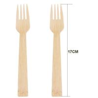 China 170mm Recyclable Disposable Biodegradable Bamboo Fork For Bar Hotel Kitchen for sale