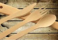 China 100% Bamboo Forks Spoons Knives Cutlery Compostable Biodegradable Utensils Set for sale