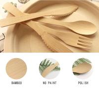 China 170 Mm Recyclable Biodegradable Eco Friendly Bamboo Utensils Bulk For Restaurant Bar for sale