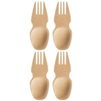 China 90 Mm Mizi Size Reusable Biodegradable Bamboo Fork For Food Eating Utensils  For Restaurants Hotels for sale