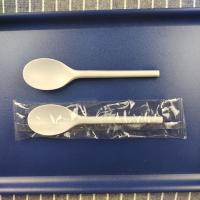 China Disposable Primary Color Cornstarch Spoon Light Convenient To Carry The Knife And Fork By The Party Camping for sale