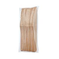 China Disposable Degradable 16cm Wooden Spoon Primary Color Party Camping Easy To Carry for sale