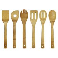 China 300mm Biodegradable Bamboo Shovel Utensils Set Practiced Tools Reusable For Home Kitchen Restaurants Hotel Food Cooking for sale