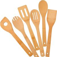 China 300mm Biodegradable Bamboo Shovel Utensils Set Practiced Tools Reusable For Home Kitchen Restaurants Hotel Food Cooking for sale