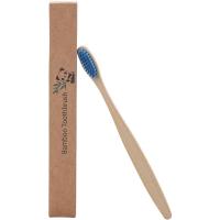 China Biodegradable Natural Bamboo Toothbrush Bamboo Charcoal Soft Toothbrush for sale