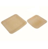 China Disposable Square Bamboo Plate Food Decoration Party Plate for sale