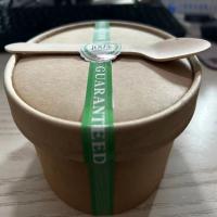 China Diameter Of 14 Cm Disposable Takeaway Box Kraft Paper Food Container Set With Cutlery Used In Hotel Restaurants for sale