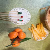 China 800ml Disposable Cornstarch CPLA Food Container Set With Bamboo Pick Customized In Takeout Food Store for sale