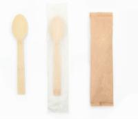 China Disposable Bamboo Knife And Fork Spoon Set Degradable Induividual Cutlery Set for sale