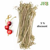 China Biodegradable Long Bamboo Knot Cocktail Sticks Picks 21cm For Party for sale