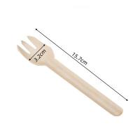 China 100Pcs Eco Disposable Bagasse Cutlery Natural Biodegradable Forks Bulk for sale