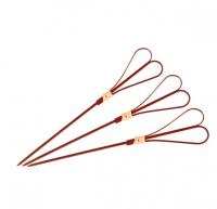 China 9cm Disposable Heart Shaped Decorative Bamboo Food Picks Toothpicks For Wedding for sale