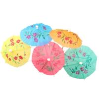 China 10cm Disposable Wooden Bamboo Bulk Toothpicks Cocktail Umbrella Picks 144Pack for sale