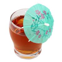 China 10cm Disposable Wooden Bamboo Bulk Toothpicks Cocktail Umbrella Picks 144Pack for sale