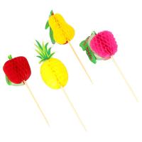 China 10CM Disposable Wood Bulk Toothpicks Flower Flamingo for Baking Cake for sale