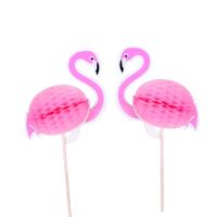 China 10CM Disposable Wood Bulk Toothpicks Flower Flamingo for Baking Cake for sale