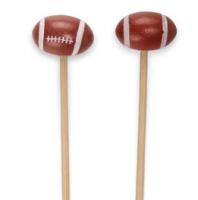 China Disposable Football Bamboo Food Picks Fancy Cocktail Toothpicks Party Supplies for sale