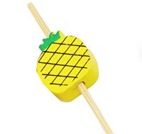 China 12cm Disposable Cocktail Decorative Bamboo Food Picks Stick Pineapple Bead for sale