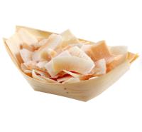 China 6 inch Disposable Wooden Sushi Serving Boat Plate For Food for sale