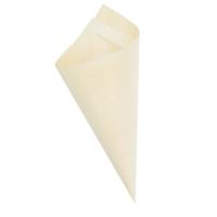 China Biodegradable Disposable Serving Cone Pine Wood Small Ice Cream Cones 120mm for sale