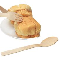 China 100 Nature Disposable Bamboo Wooden Cutlery Bulk Fork 17CM for sale