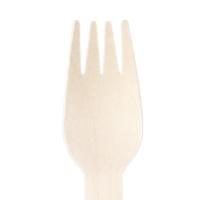 China 6Inch Compostable Disposable Wooden Utensils Fork Cutlery for sale