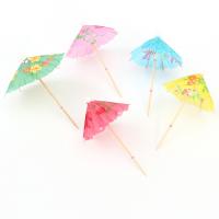 China FSC 10cm Disposable Fruit Decorative Bamboo Food Picks Skewers For Cocktail Party for sale
