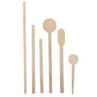 China Disposable Round Head Birch Wooden Stir Sticks For Tea Coffee 150mm for sale