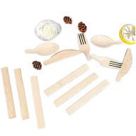 China 6.7inch Disposable Bamboo Cutlery Biodegradable Bamboo Spoons For Party for sale