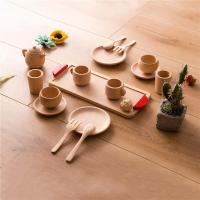 China Pot Teatime Wooden Play Pots And Pans Kids ISO9001 Tableware for sale