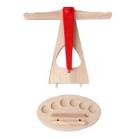 China Weighing 10CM Wooden Balance Scale Toy Montessori Balance Scale for sale