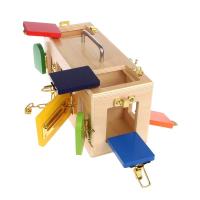 China Lock Box 13.5cm Wooden Montessori Baby Toys Educational Wooden Puzzles for sale