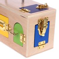 China Lock Box 13.5cm Wooden Montessori Baby Toys Educational Wooden Puzzles for sale