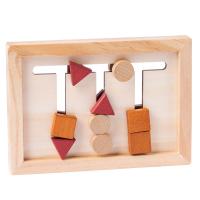 China 2cm Wooden Montessori Baby Toys Maths Geometric Preschool Learning Game for sale