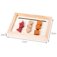 China 2cm Wooden Montessori Baby Toys Maths Geometric Preschool Learning Game for sale