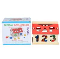 China Sorting Math 12.5cm Geometric Wooden Blocks Stacking Educational for sale