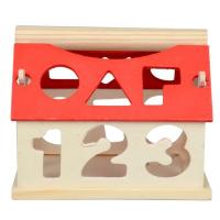 China Sorting Math 12.5cm Geometric Wooden Blocks Stacking Educational for sale