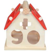 China Sorting Math 12.5cm Geometric Wooden Blocks Stacking Educational for sale