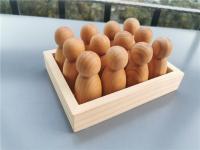 China Sort Pegdoll Wooden Rainbow Stacker Wooden Memory Stick Game for sale