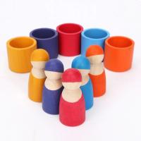 China Exclusive Set 12 Pieces Peg Rainbow Arch Stacker Toy Non Toxic Nordic for sale