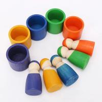 China Exclusive Set 12 Pieces Peg Rainbow Arch Stacker Toy Non Toxic Nordic for sale