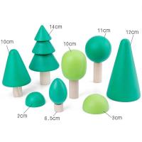 China Coral Earth Wooden Blocks Toys Wood Rock Set Balancing Blocks Natural Wood Toy for sale