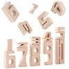 China Educational Wooden Alphabet And Number Blocks Math Digital Toys ISO9001 for sale