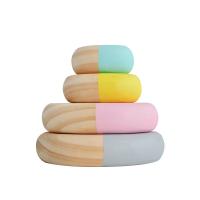 China 32pcs Digital Number Wooden Building Blocks Balance Blocks For Toddlers for sale